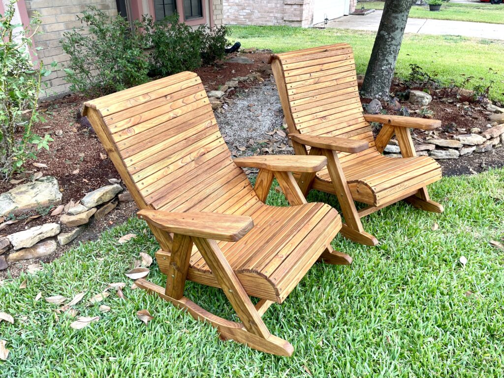 ROCKING CHAIR CLASSIC FINISH – Texas Strong Woodworking in Houston, Texas